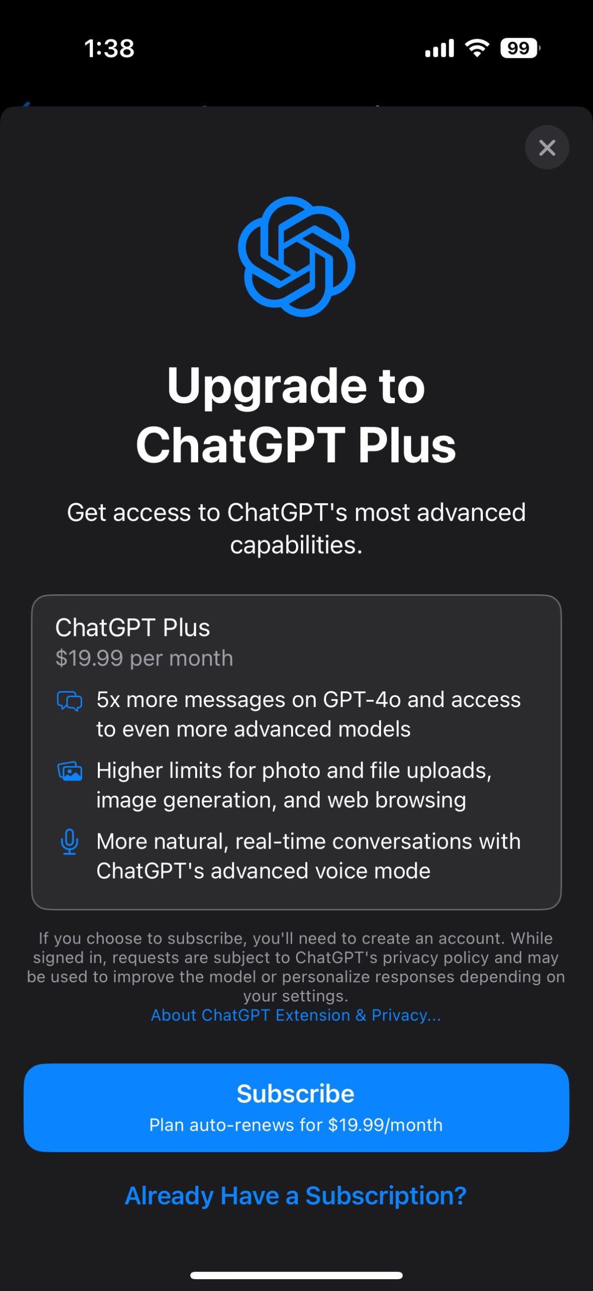 iOS 18.2 Beta 2 Shows Siri ChatGPT Limit,Offers ChatGPT Plus Upgrade – Battery One Blog
